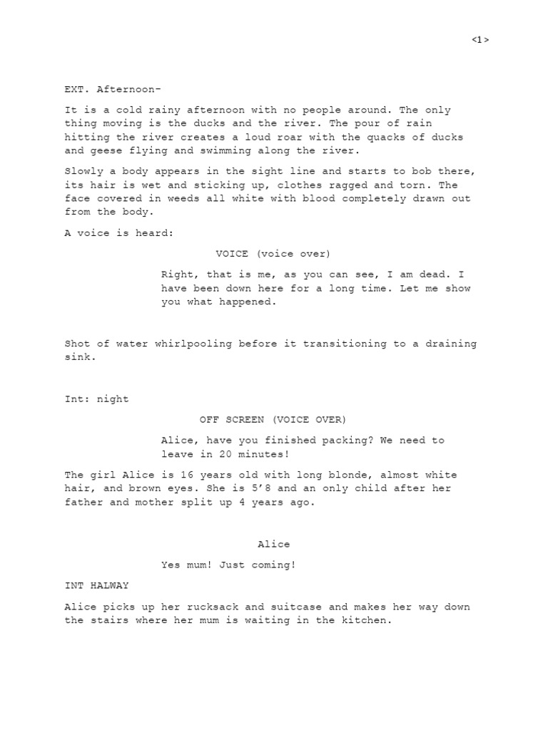 Thriller Script | PDF