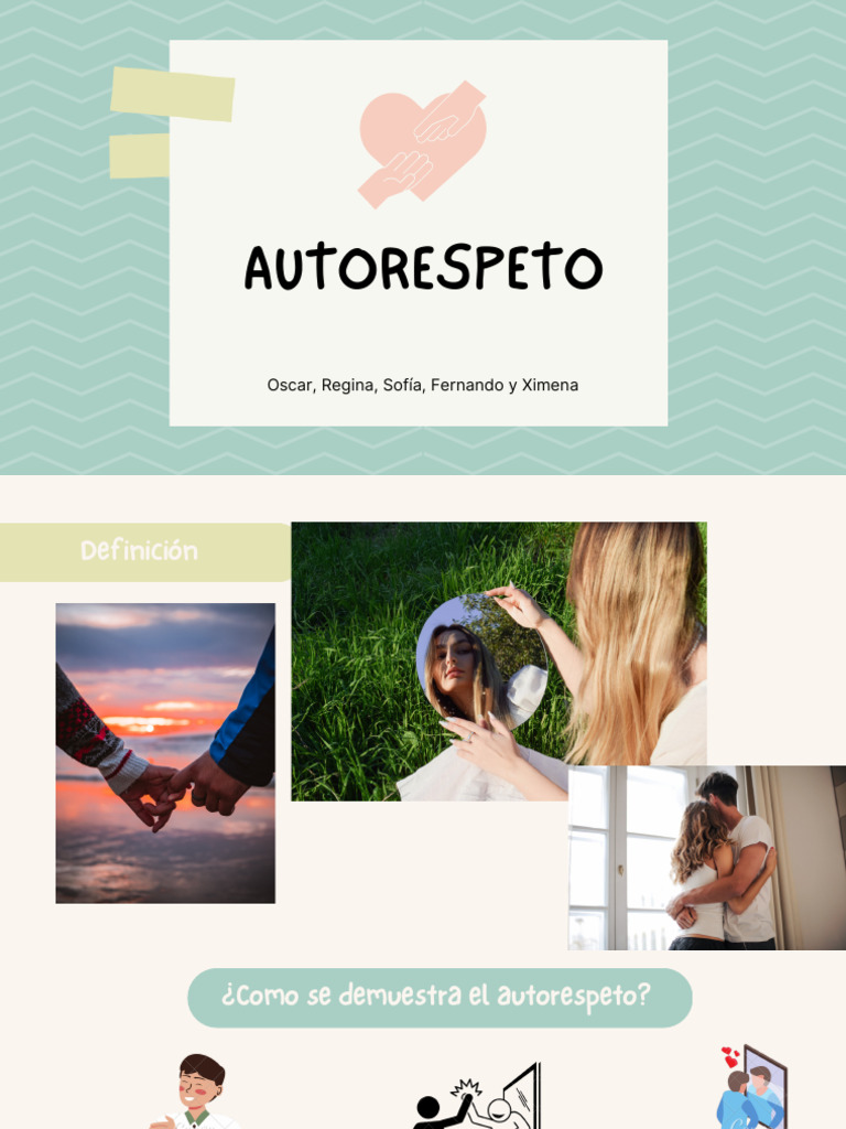 Autorespeto | PDF | Relaciones personales, crianza y desarrollo personal