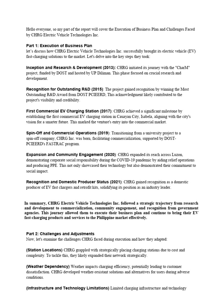 Techno JM Report | Download Free PDF | Electric Vehicle | Infrastructure