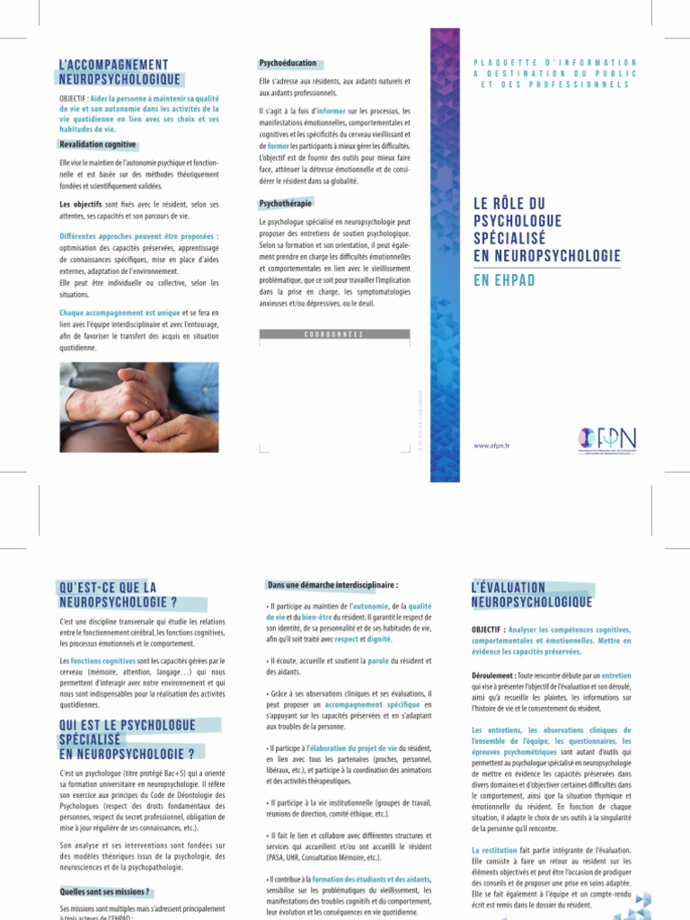 Plaquette OFPN EHPAD | PDF