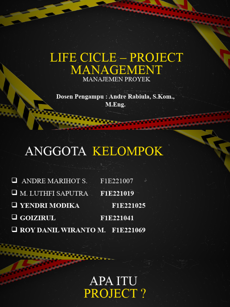Kelompok 3 - R001 - Life Cycle Project Management | PDF