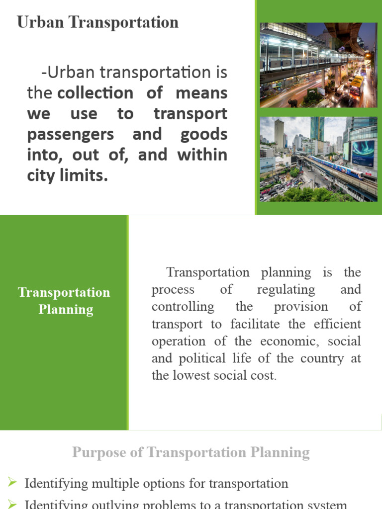 Transportation Planning | PDF | Transport | Traffic Congestion