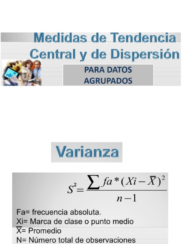 5 Medidas de Dispersion - Datos Agrupados | PDF