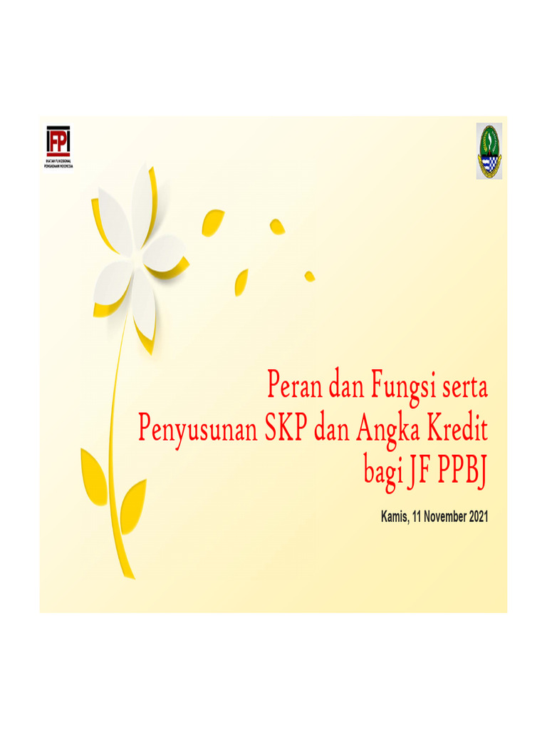 Peran Dan Fungsi JF PPBJ | PDF
