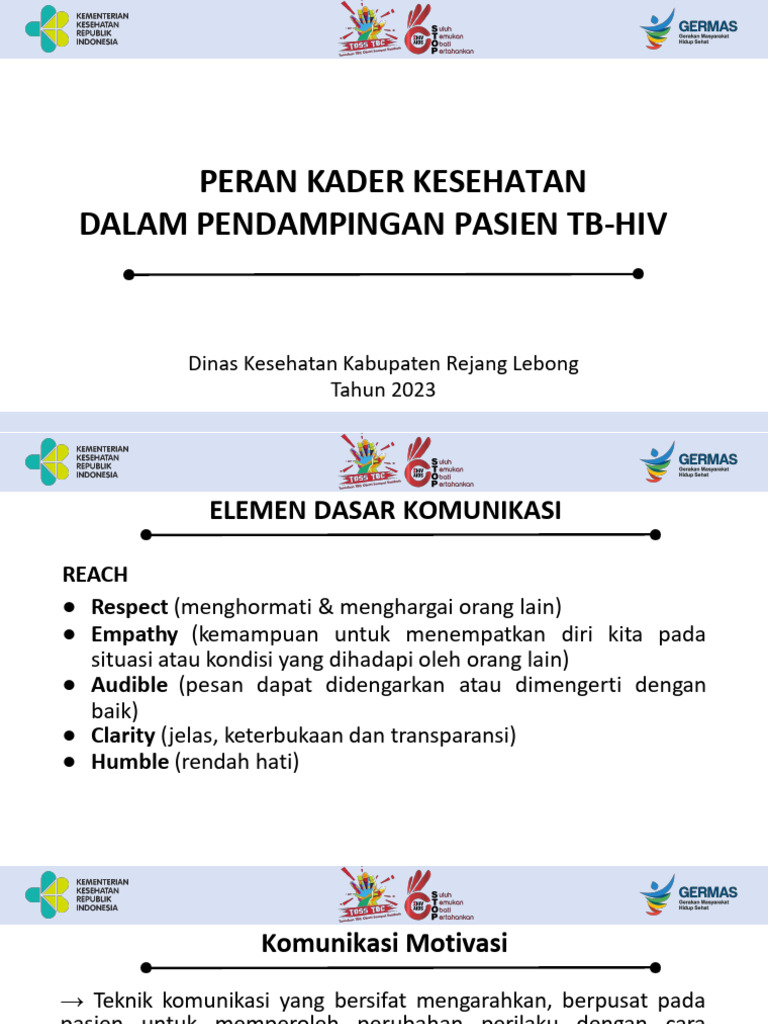 Peran Kader Dalam TB HIV | PDF