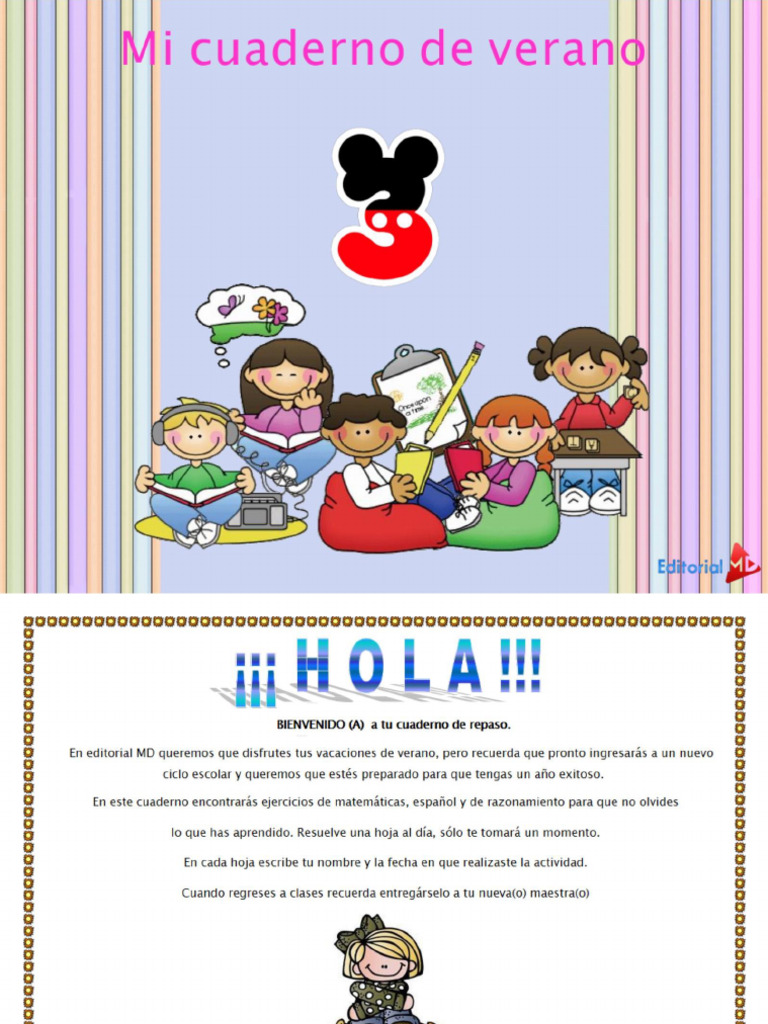 Cuaderno de Verado Tercer Grado - I | PDF