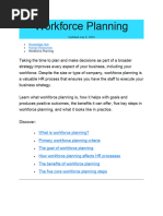 Manpower Planning Sample | PDF