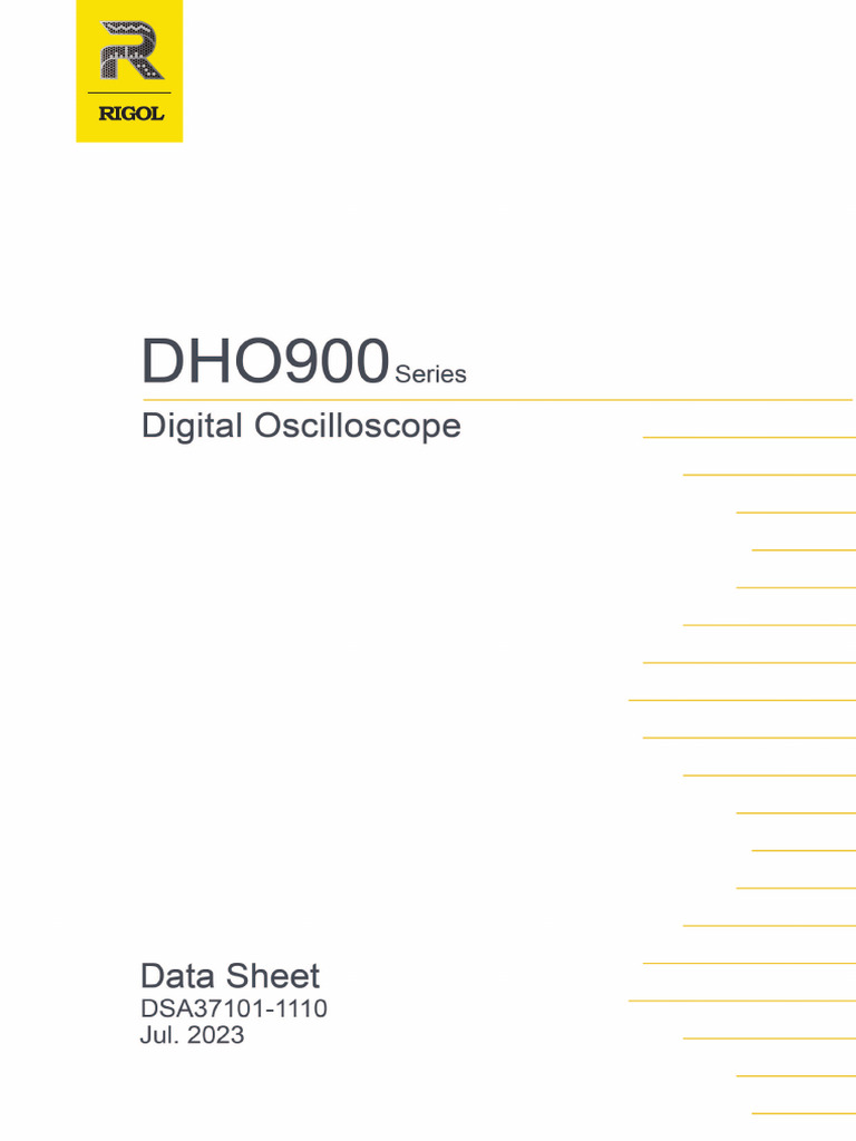 DHO900 DataSheet EN | PDF