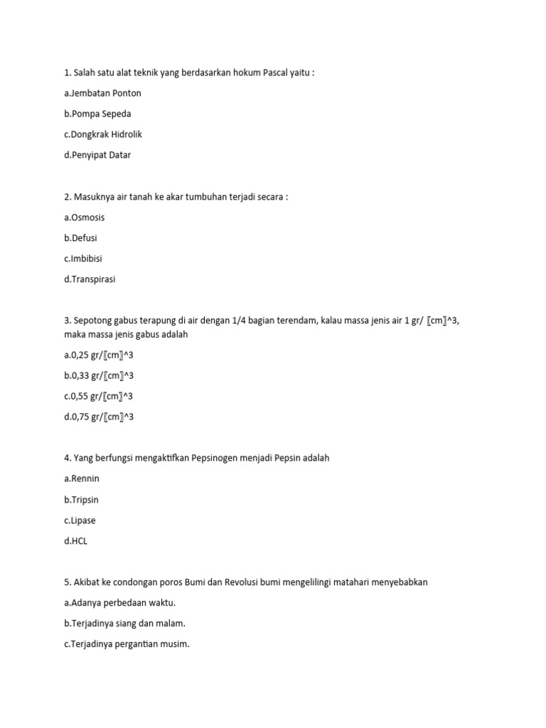 Soal LCT | PDF