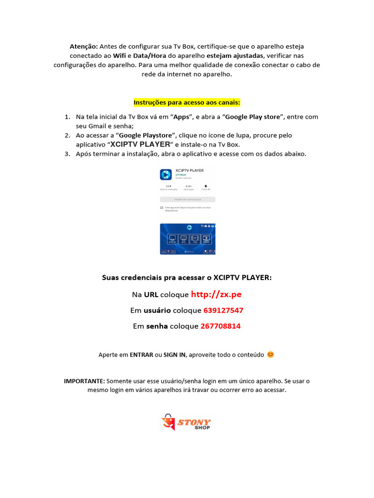Tutorial Configuracao Aplicativo Xciptv | PDF | Computadores