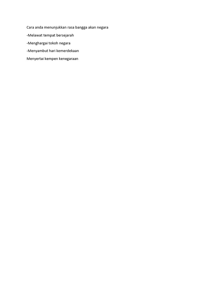 Cara Anda Menunjukkan Rasa Bangga Akan Negara | PDF | Seni