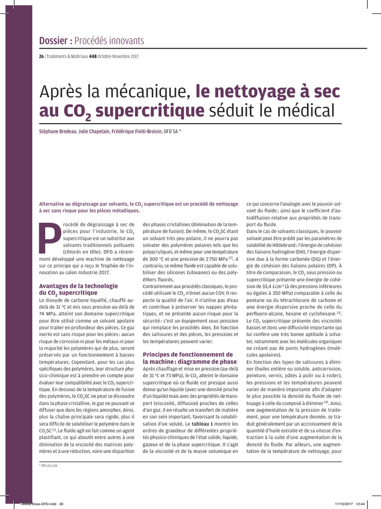Après La Mécanique, Le Nettoyage À Sec Au CO2 Supercritique Séduit Le ...