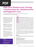 High-Dose Methotrexate Administration Guidelines | PDF | Intravenous ...