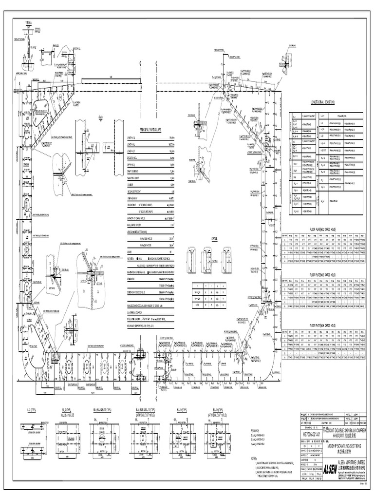 3) Midship Scantling Sections | PDF