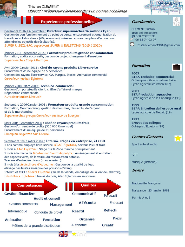 CV T Clement 2023 | PDF