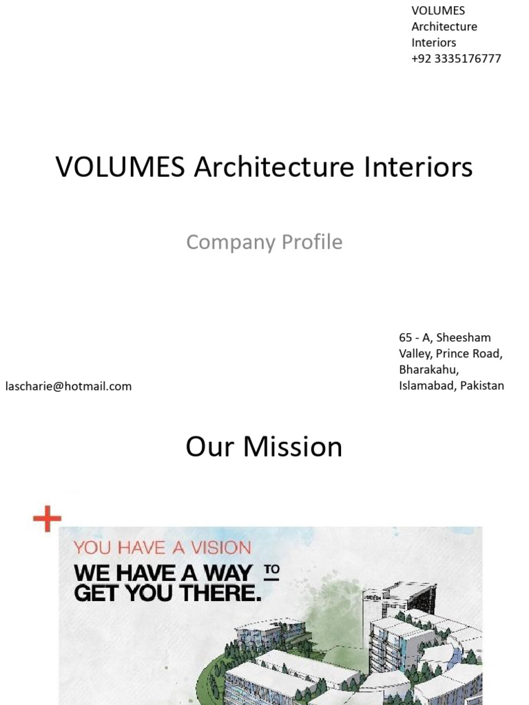 VOLUMES Architecture Firm Profile | PDF | Karachi | Islamabad