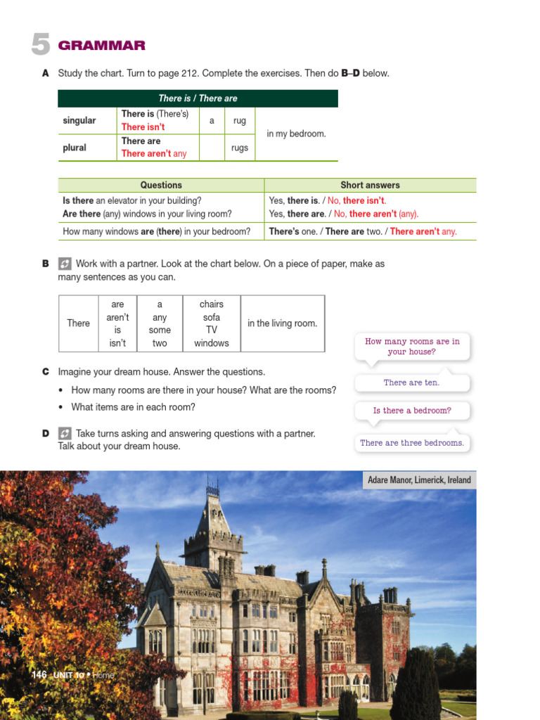 S3 - There Is - There Are (Grammar) | PDF | Bedroom | Grammatical Number