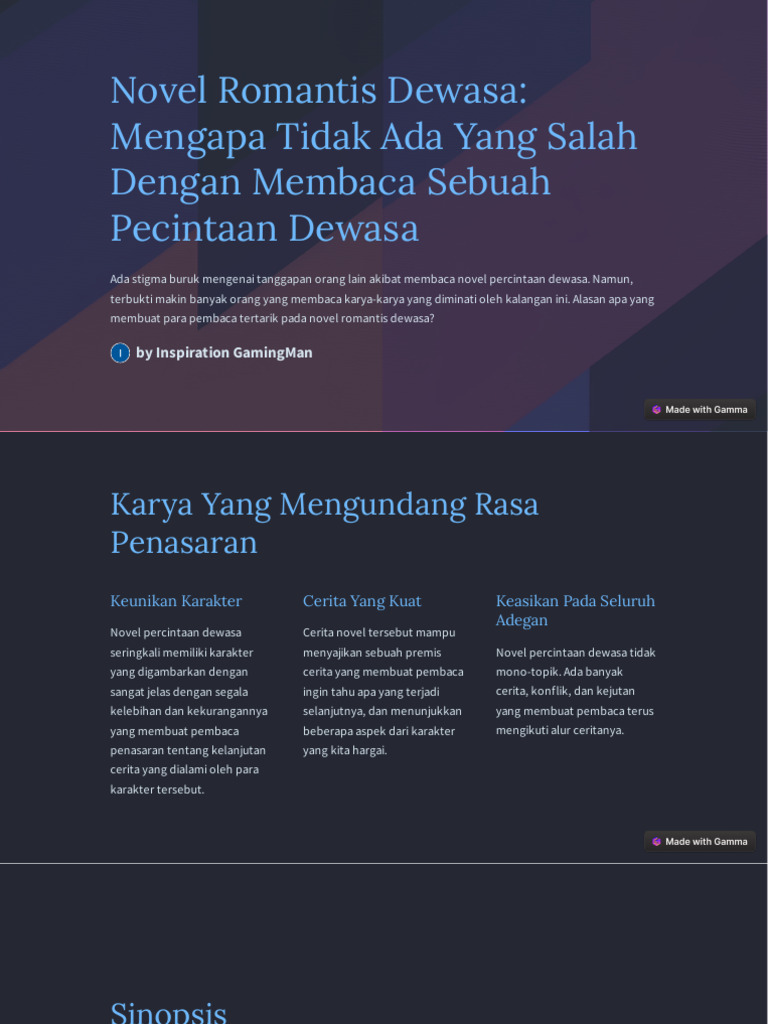 Novel Romantis Dewasa Mengapa Tidak Ada Yang Salah Dengan Membaca ...