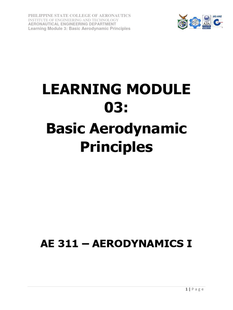 AE 311 - Module 03 - Basic Aerodynamic Principles | PDF | Aerodynamics ...