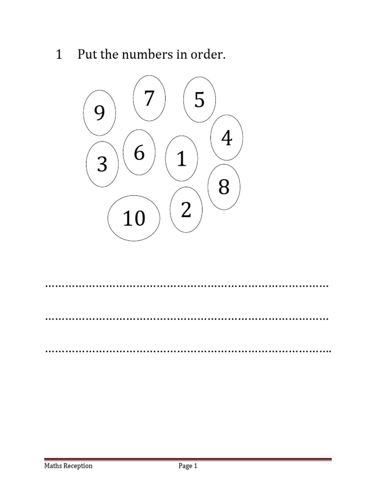 Maths Reception | PDF