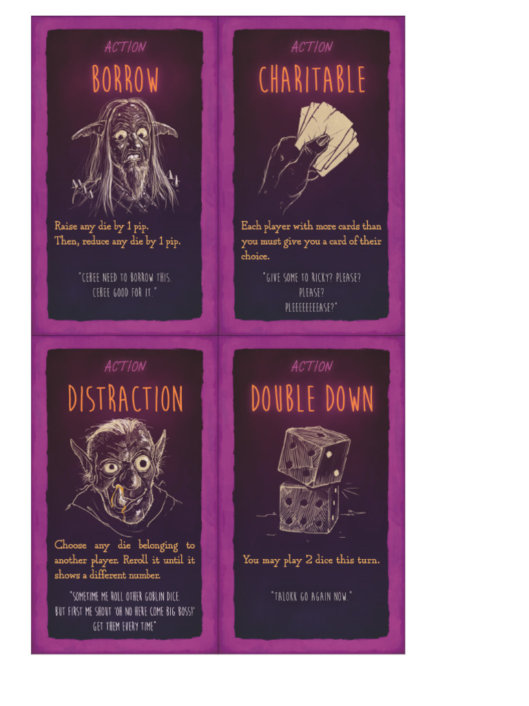 Goblin Teeth Cards | PDF