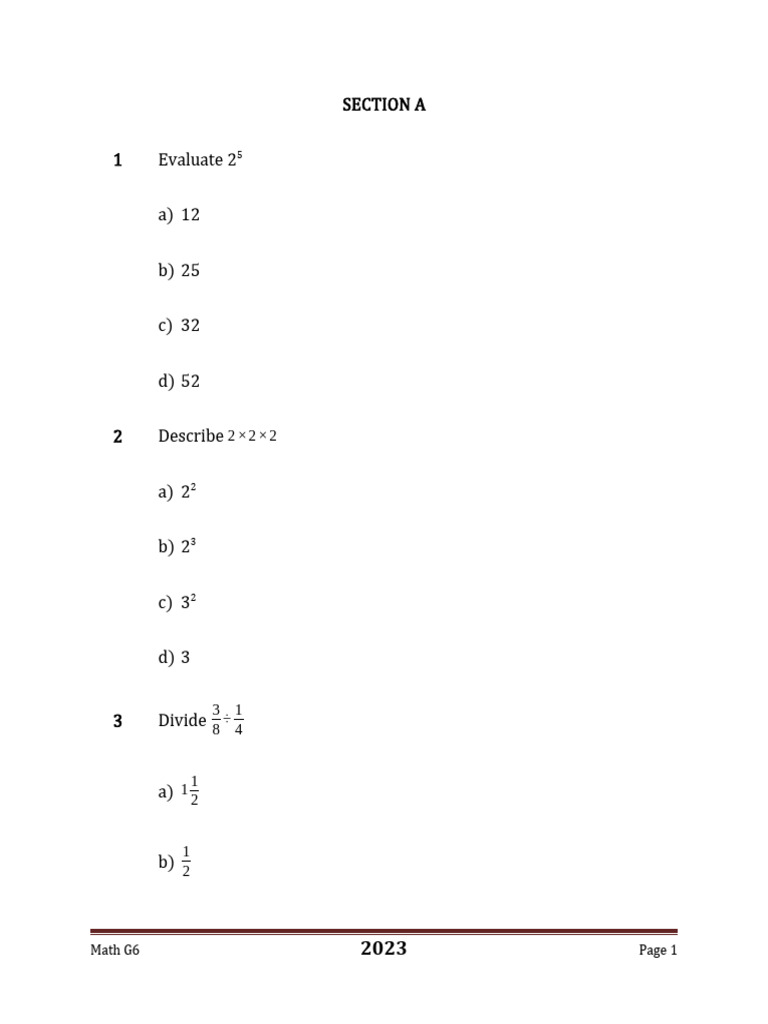 6 Math | PDF | Mathematics