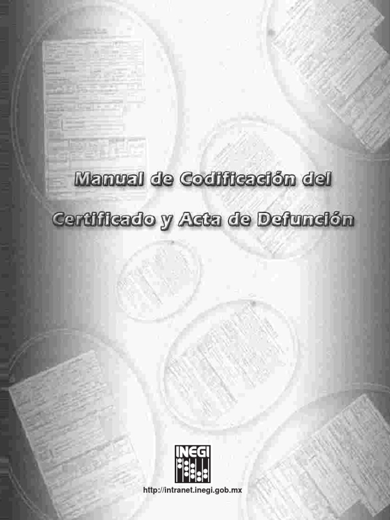 Manual Codif Certificado Acta Defuncion2005 | PDF | Información