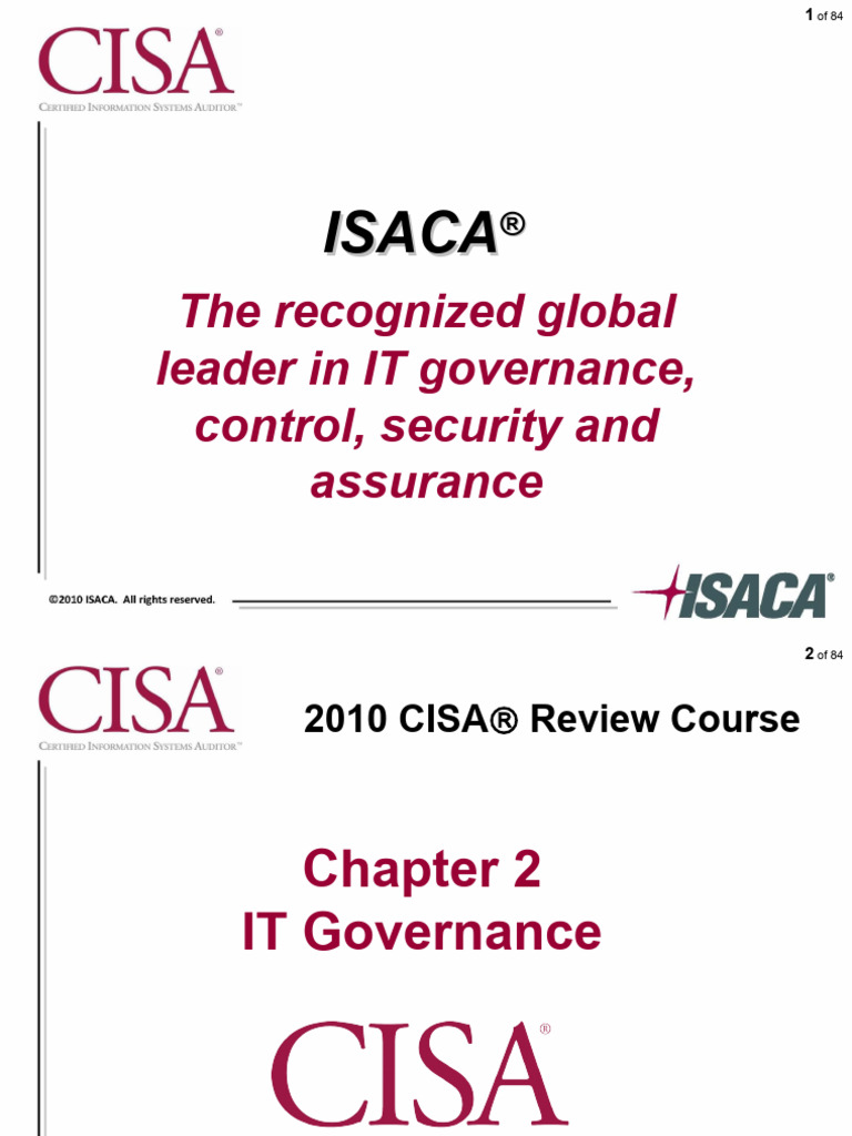 Ch2-2010 CISA | PDF | Computers
