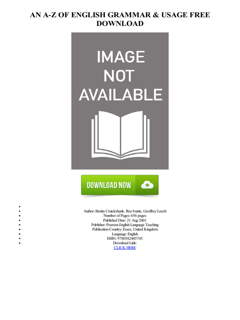 An A-Z of English Grammar & Usage Free Download: Click Here | PDF ...