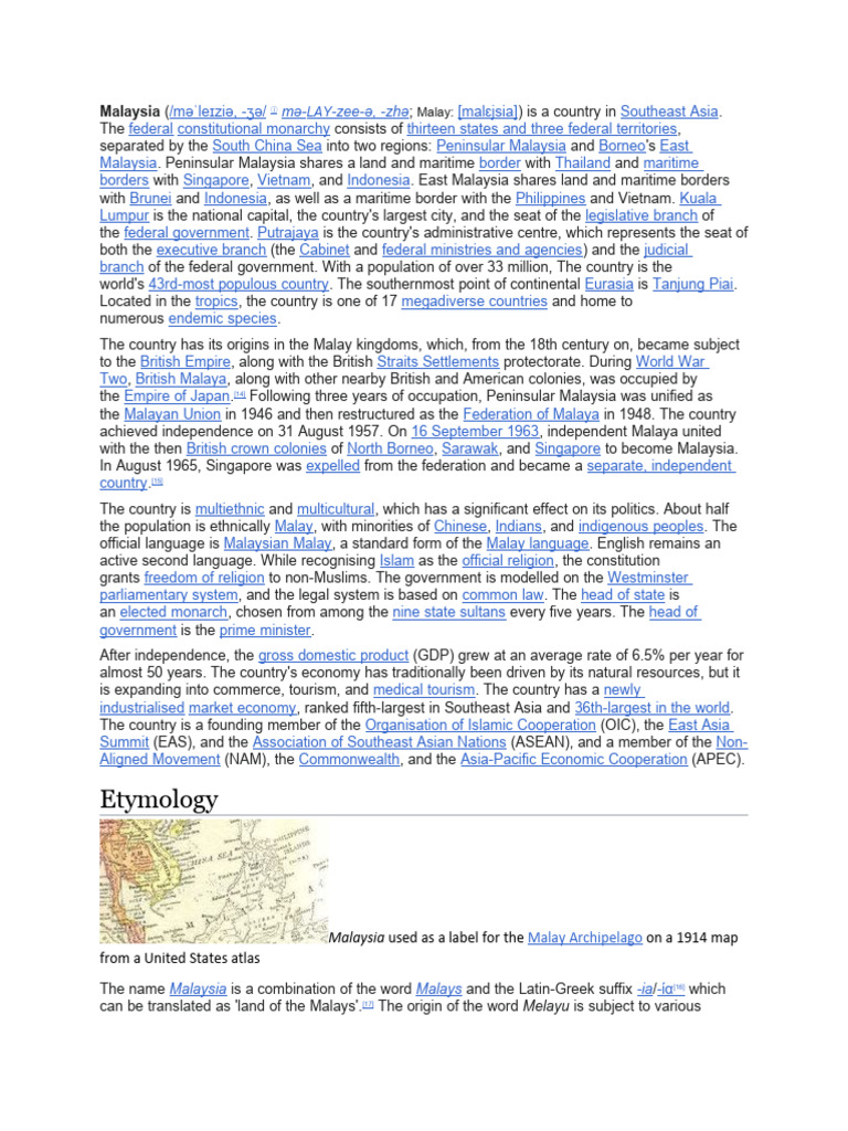 Malaysia | PDF | Malaysia | Sarawak