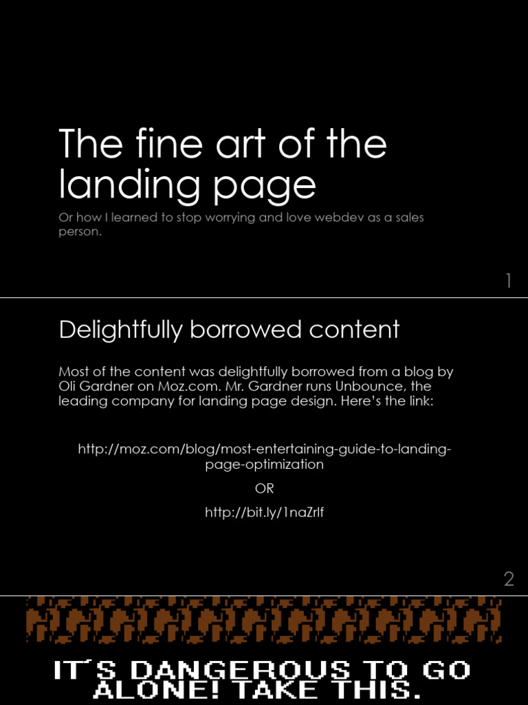 Creating An Effective Landing Page | PDF