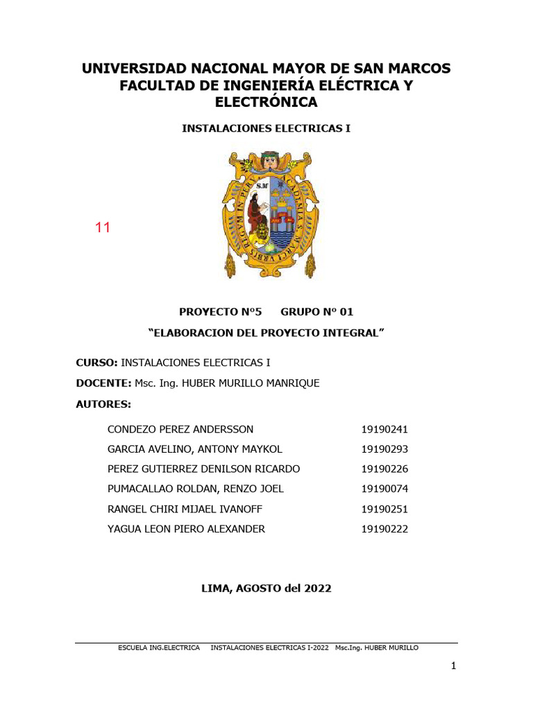 G1-Proyecto 5. 11 | PDF | Relé | Transformador