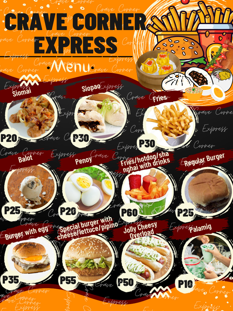 Crave Corner Menu | PDF