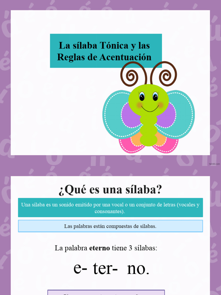 Sílaba Tónica y Reglas de Acentuación | PDF | Sílaba | Idiomas