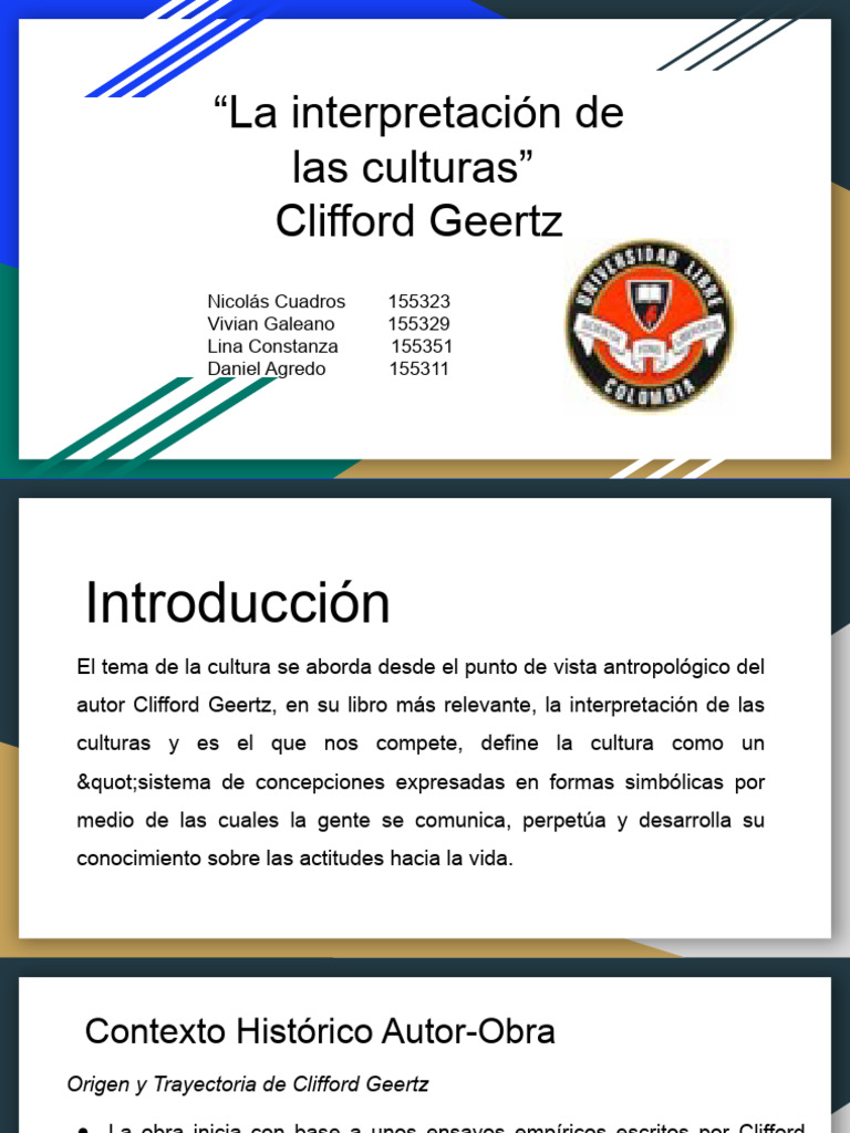 "La Interpretación de Las Culturas" Clifford Geertz | PDF