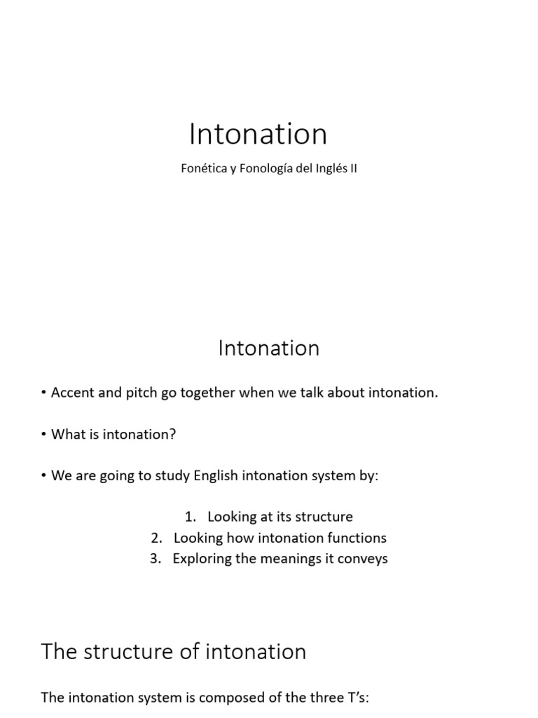 Intonation | PDF | Tone (Linguistics) | Clause