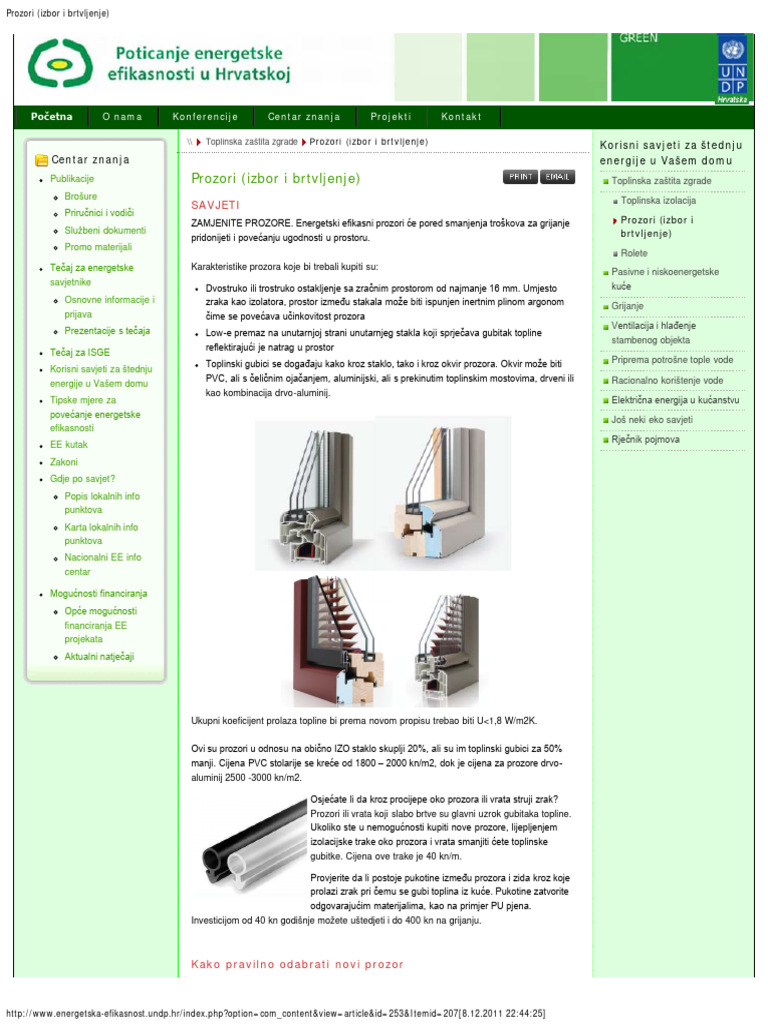 Prozori (Izbor I Brtvljenje) | PDF