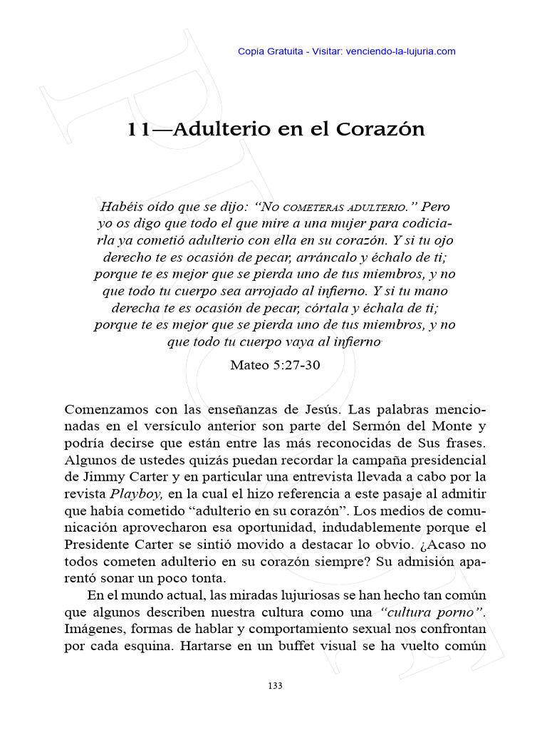 11 Adultoerio en El Corazon | PDF | Lujuria | Pecado