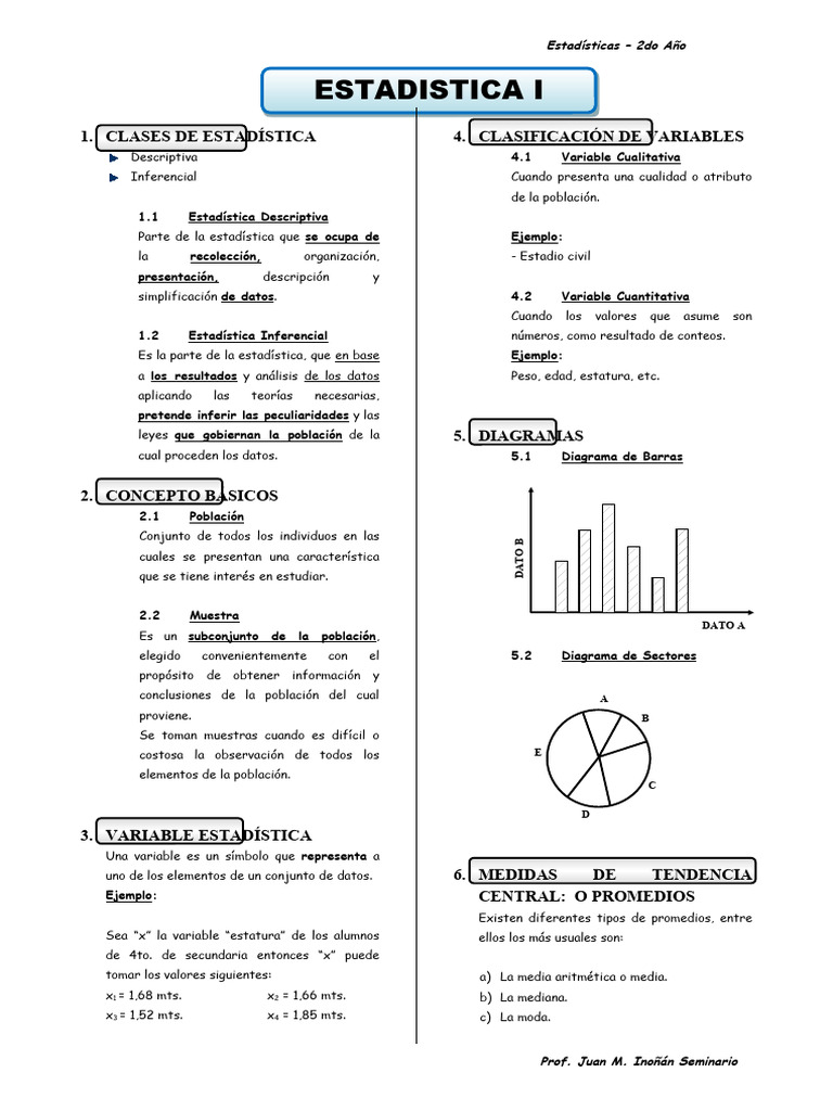 Estadísticas Segundo | PDF | Estadísticas | Método científico