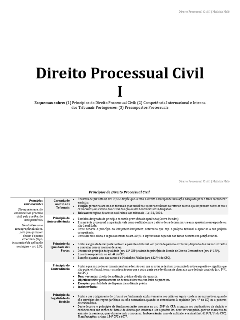 Princípios de Direito Processual Civil | PDF | Litisconsórcio ...