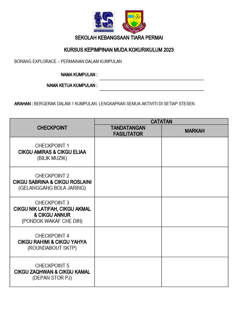 Borang Explorace | PDF