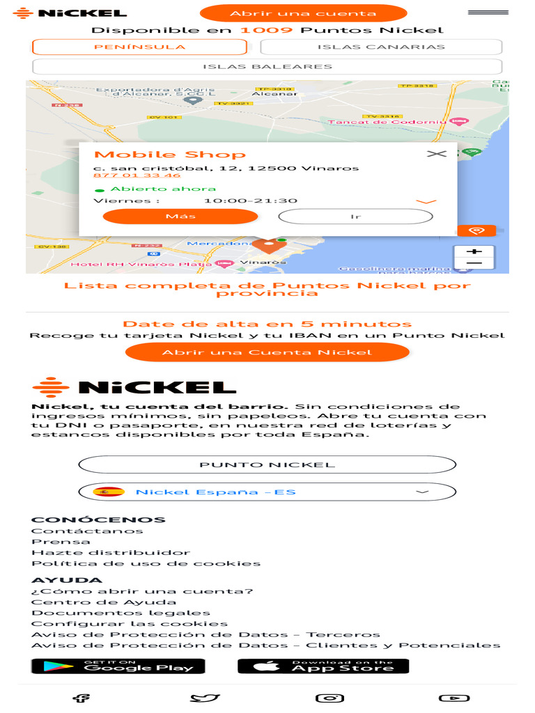 Abrir Cuenta en Puntos Nickel | PDF