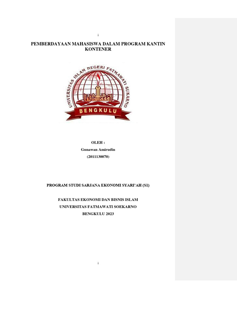 Proposal Gunawan Amirudin 2011130070 | PDF