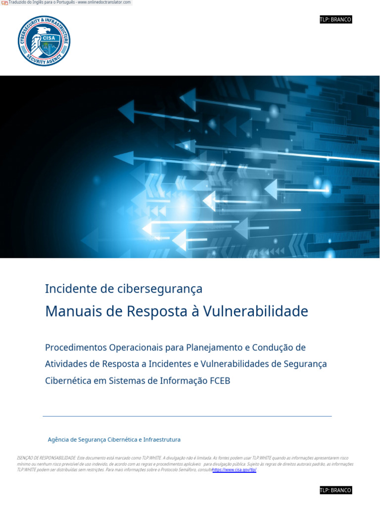 Cybersecurity Incident And Vulnerability Response Playbook Pdf