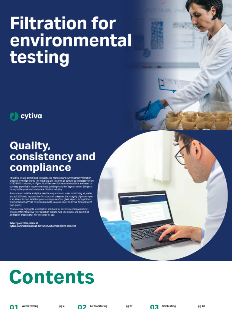 Environmental Testing Brochure | PDF | Filtration | High Performance ...