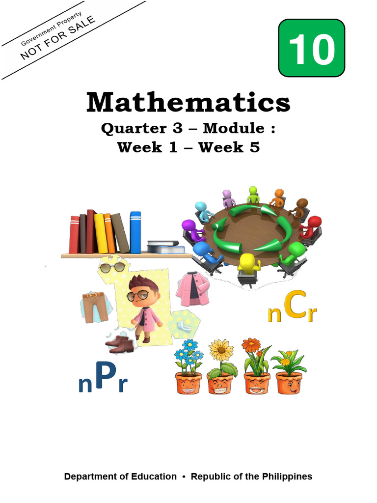 Mathematics: Quarter 3 - Module: Week 1 - Week 5 | PDF | Permutation | Learning
