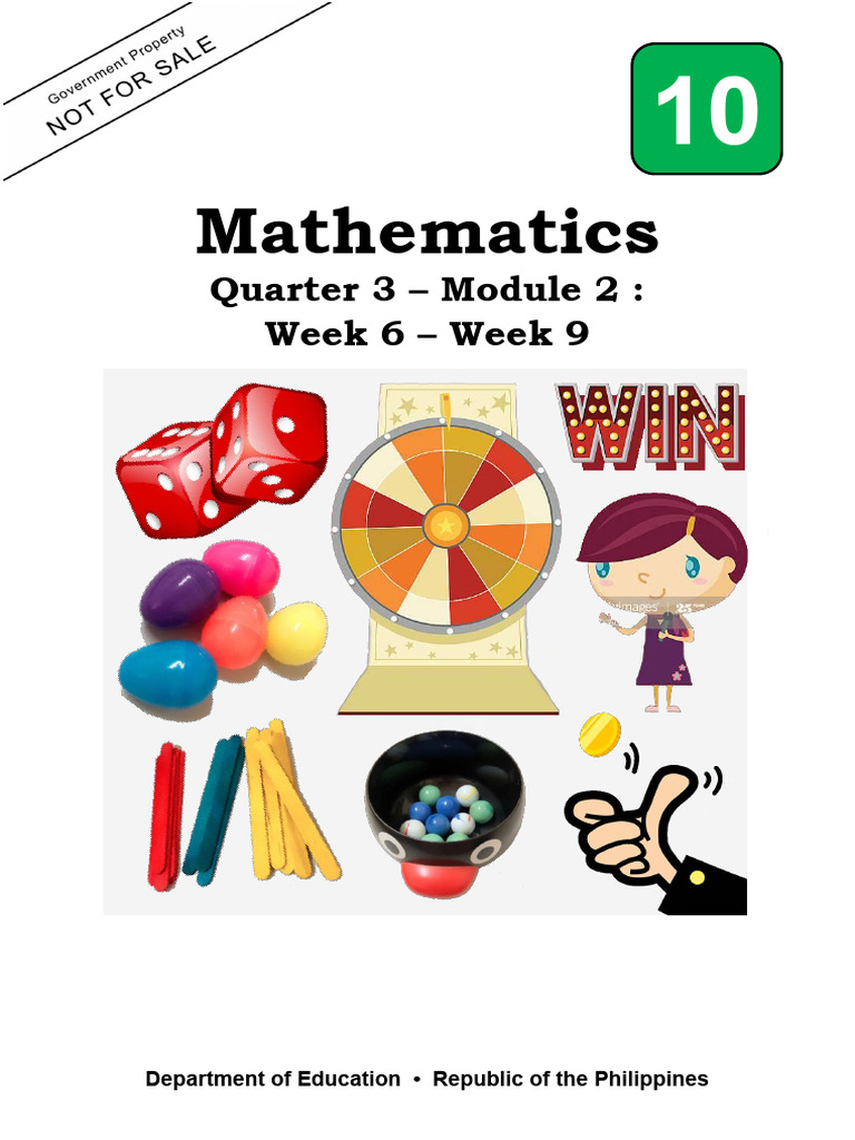 Mathematics: Quarter 3 - Module 2: Week 6 - Week 9 | PDF | Odds | Learning