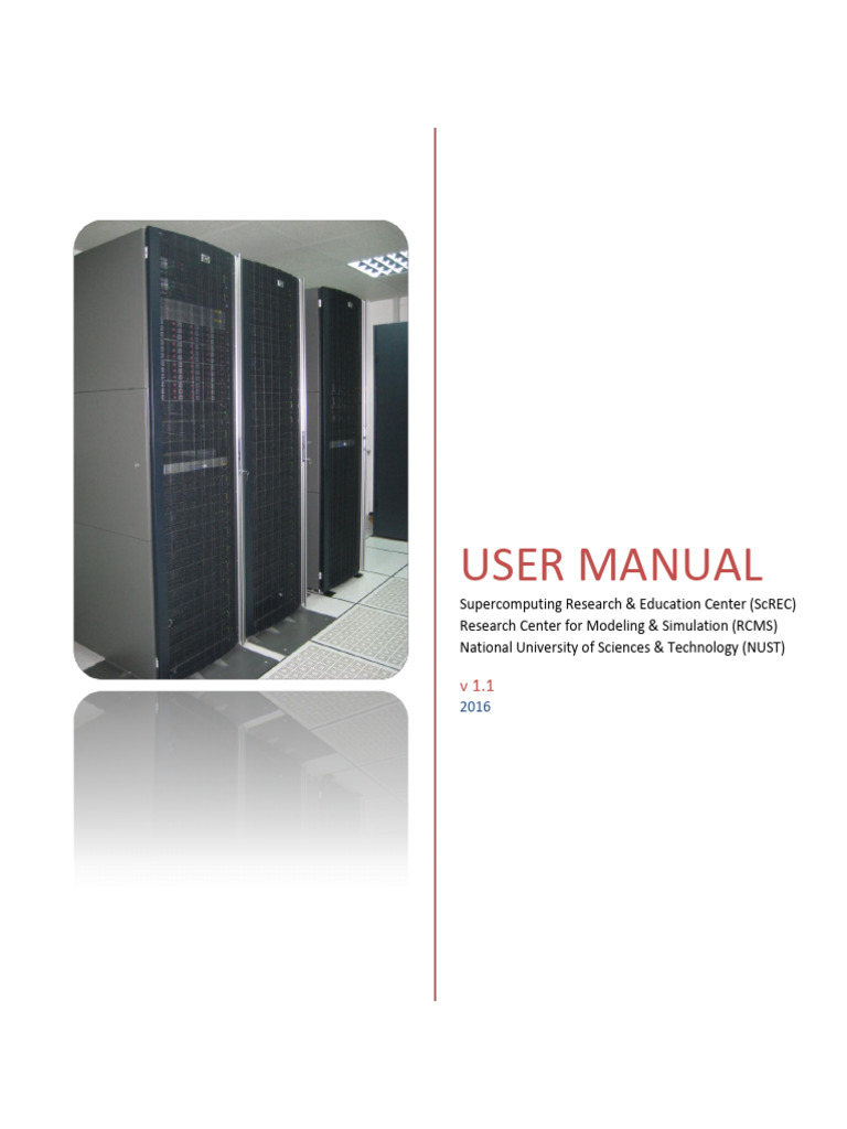 Manual For Using Super Computing Resources | PDF | Message Passing Interface | User (Computing)