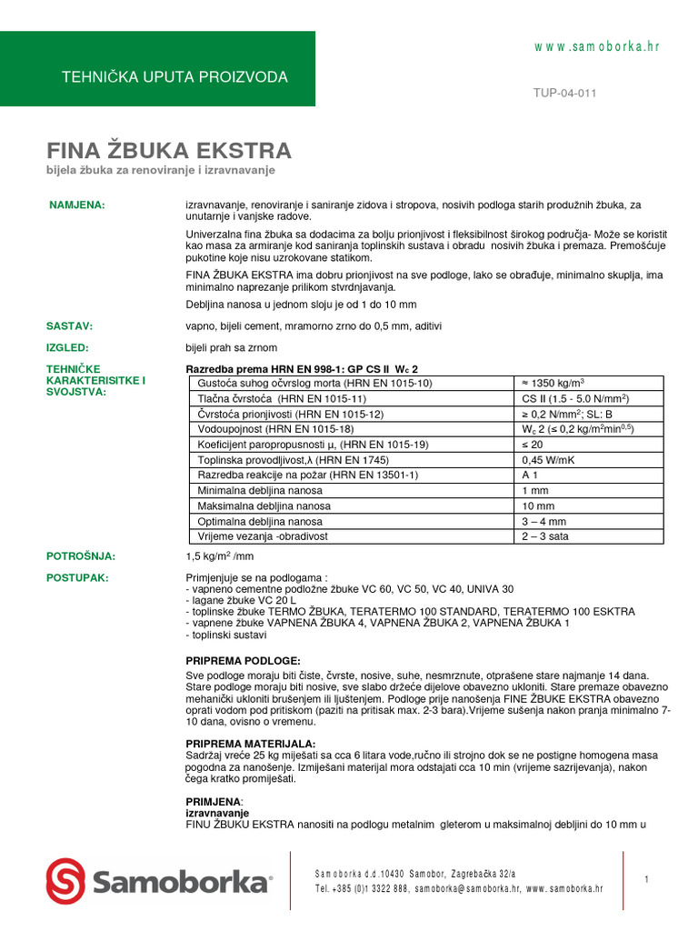 Tup - Fina Zbuka Ekstra | PDF