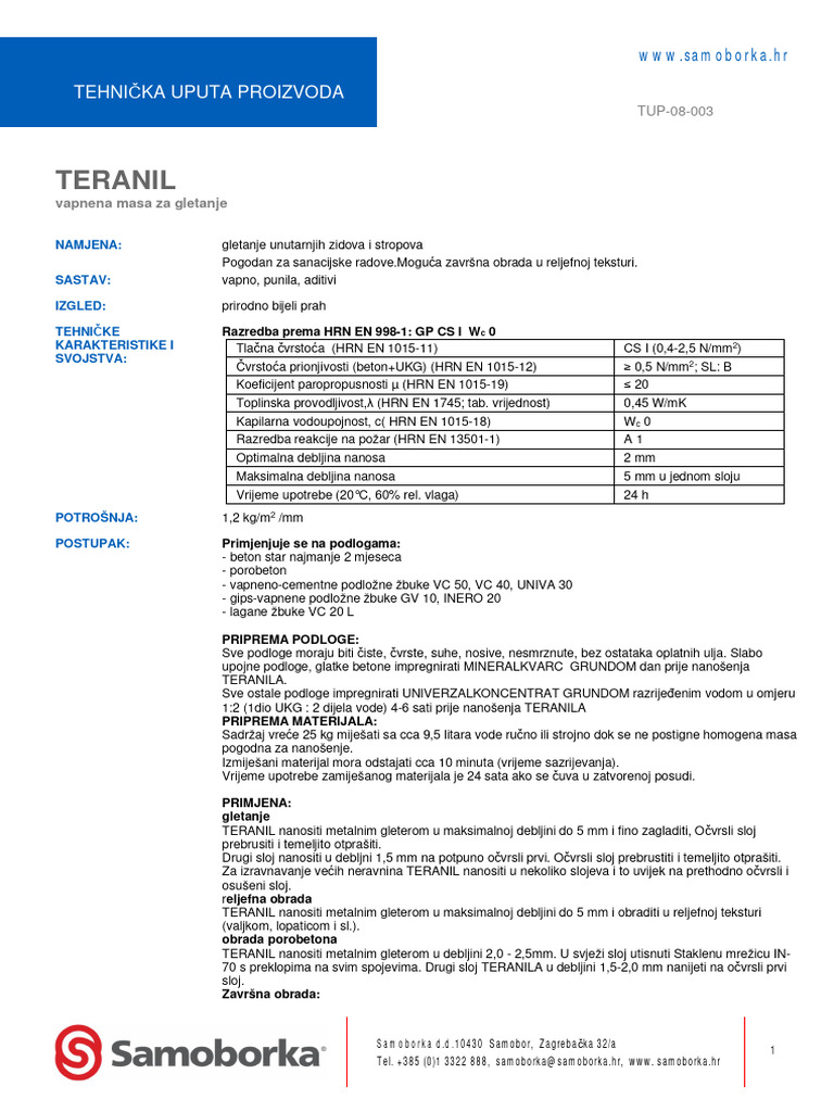 TUP - Teranil | PDF